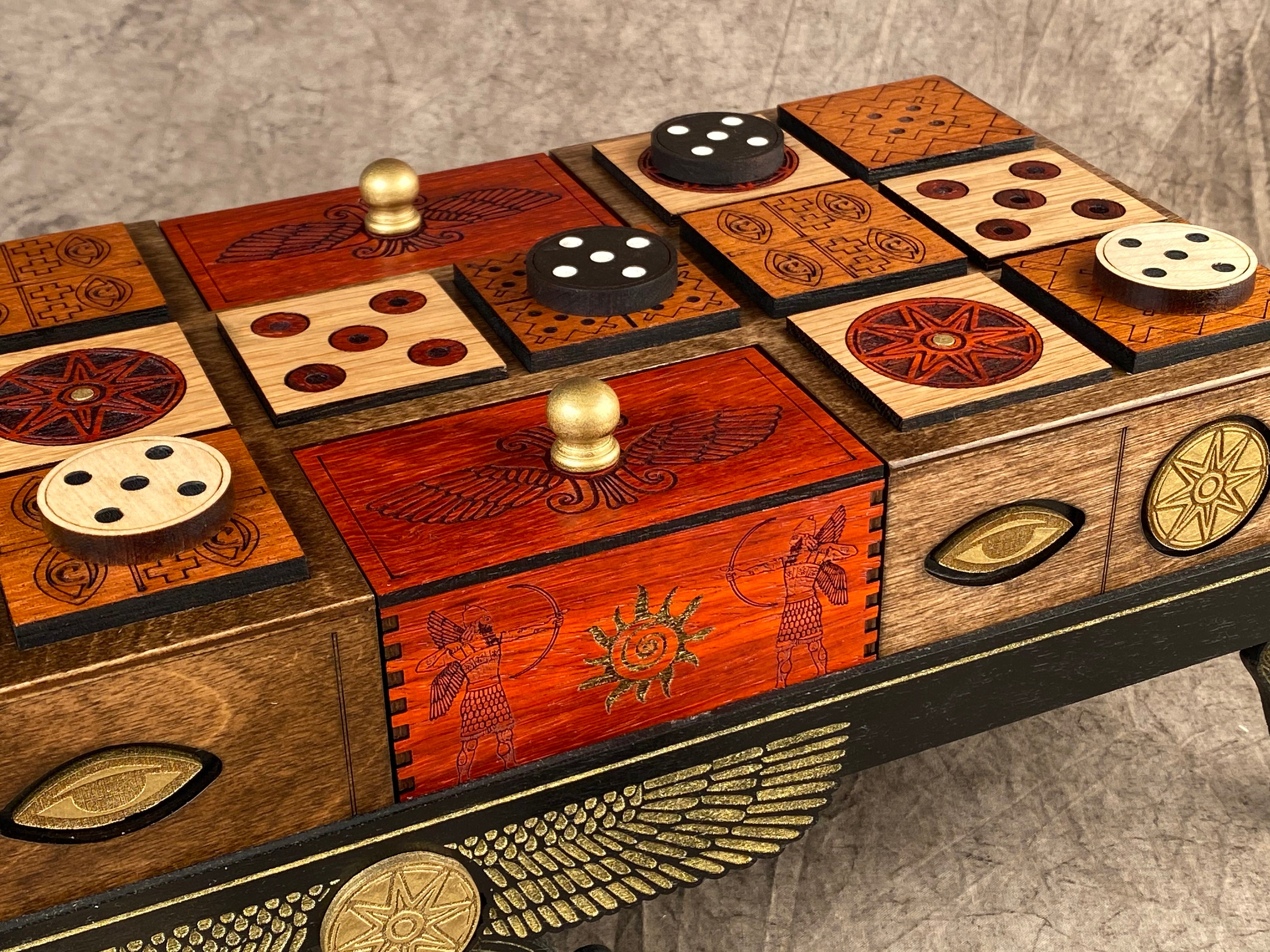 The KING'S Royal Game of UR Ancient Sumerian Game of the | Etsy