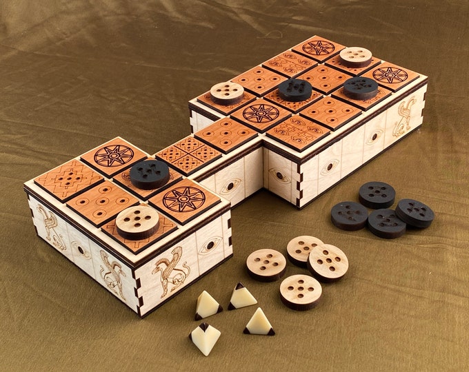 The Royal Game of Ur, Handmade Wooden Board Game of Ancient Babylon ...