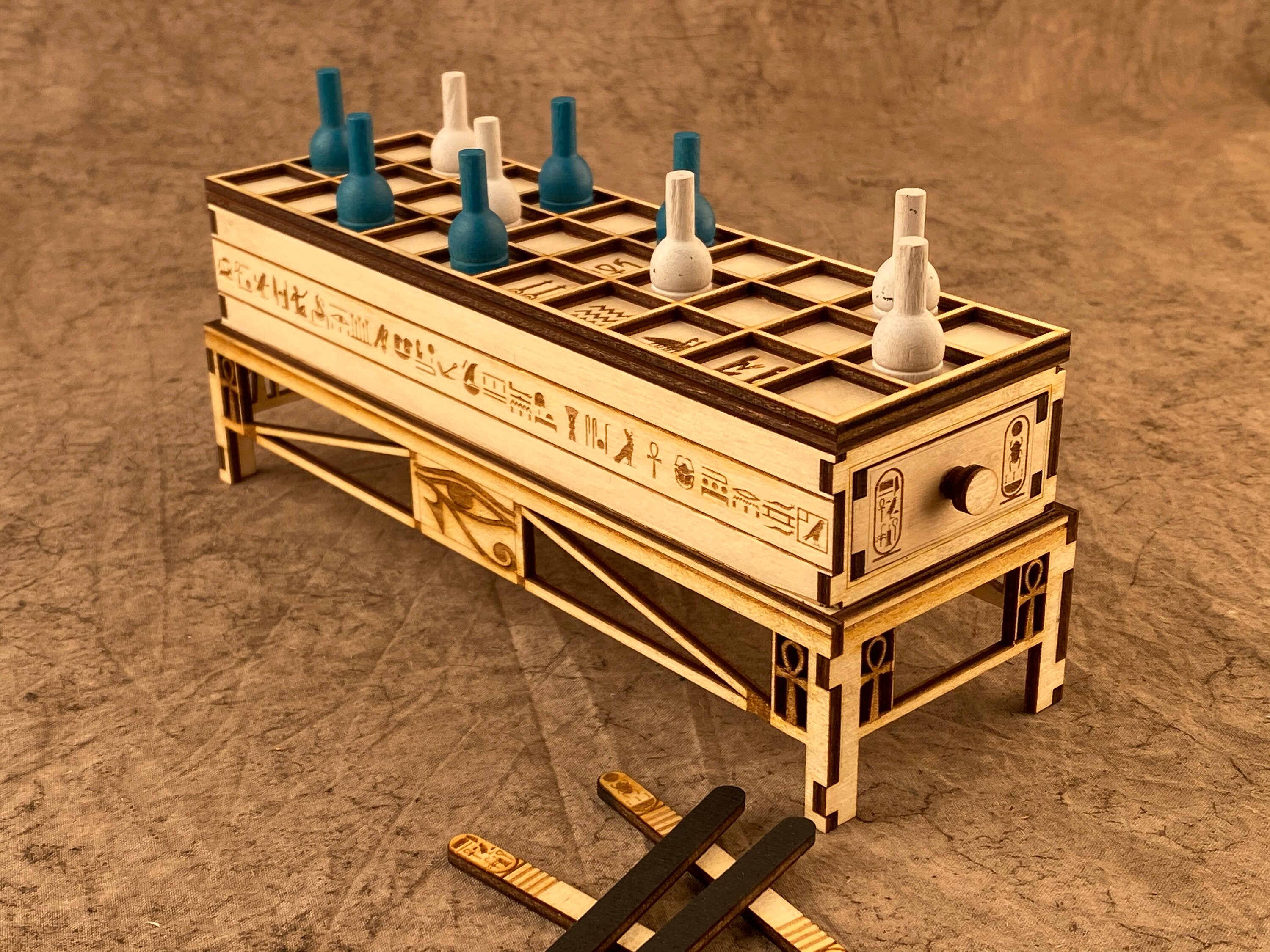 SENET the Ancient Egyptian Board Game of the Pharaohs. - Etsy