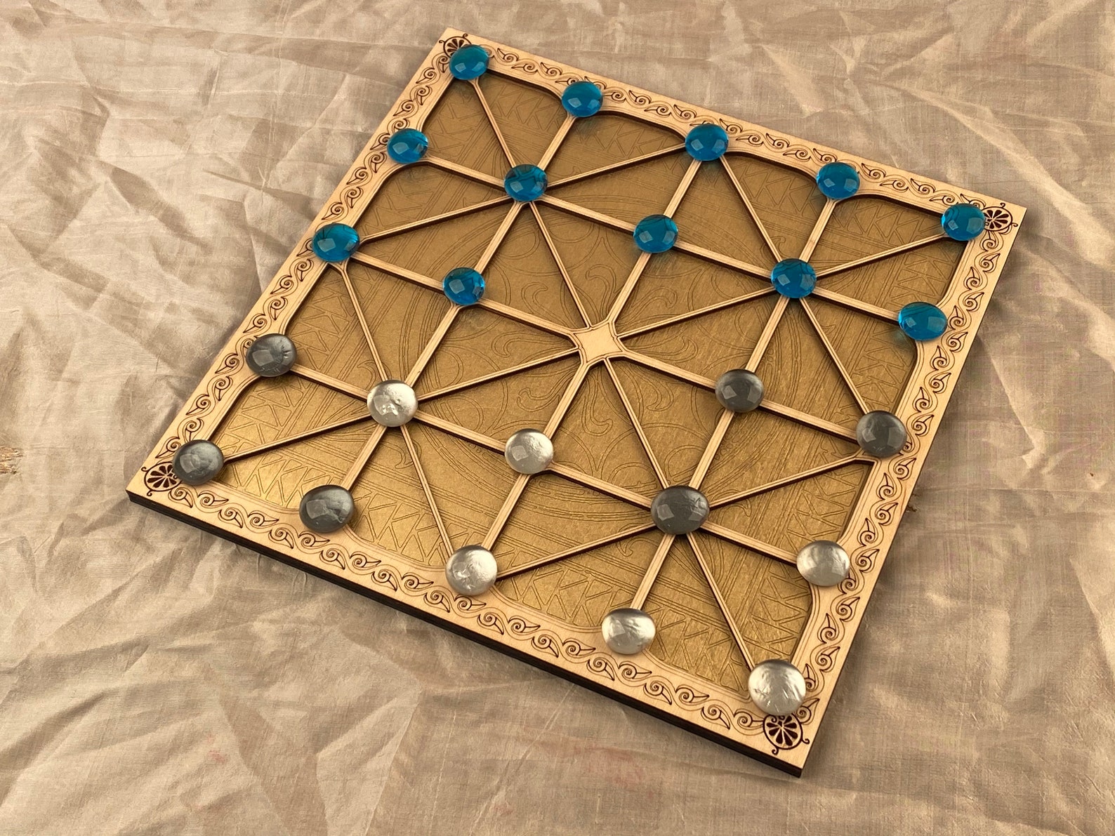 Alquerque Qirkat the Ancient and Mysterious Game of - Etsy Canada