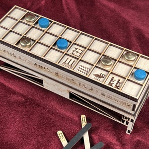 SENET - the Ancient Egyptian Board Game of the Pharaohs. Strategic ...