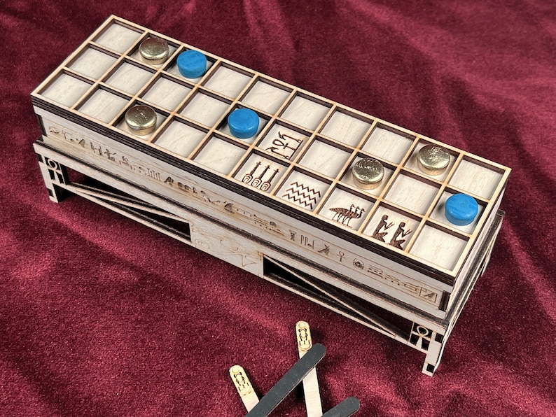 SENET the Ancient Egyptian Board Game of the Pharaohs. - Etsy