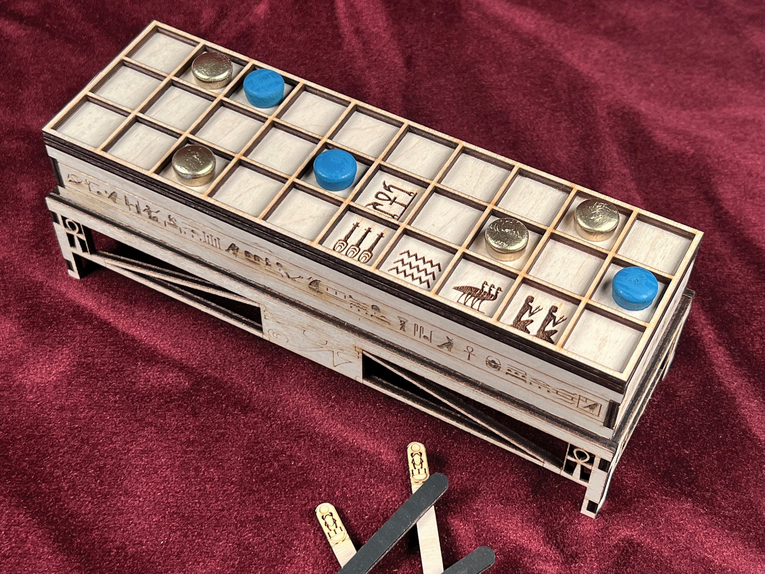 SENET the Ancient Egyptian Board Game of the Pharaohs. - Etsy