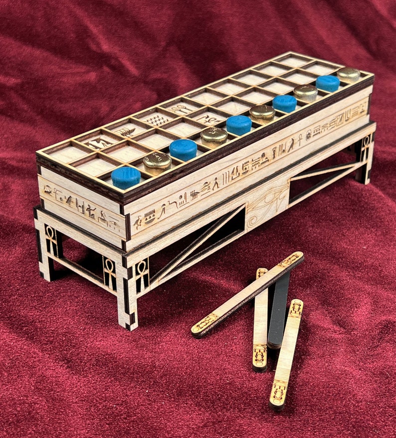 SENET the Ancient Egyptian Board Game of the Pharaohs. - Etsy