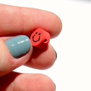 Smiley Face Polymer Bead - 10 Mm Polymer Clay Bead - 20 Pc Set - Etsy