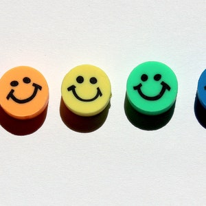 Smiley Face Polymer Bead - 10 Mm Polymer Clay Bead - 20 Pc Set - Etsy