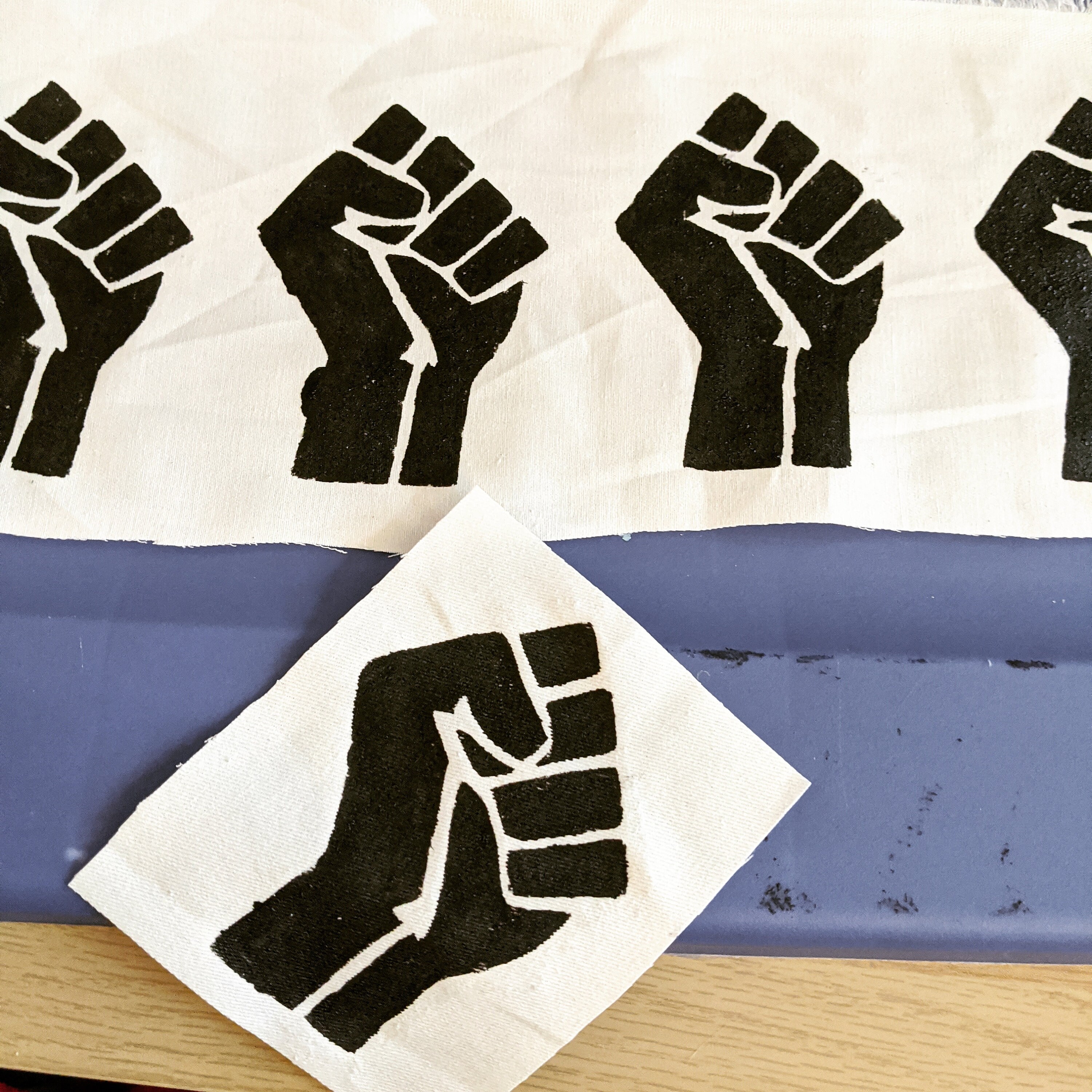 Black Power Fist Sew on patch | Etsy
