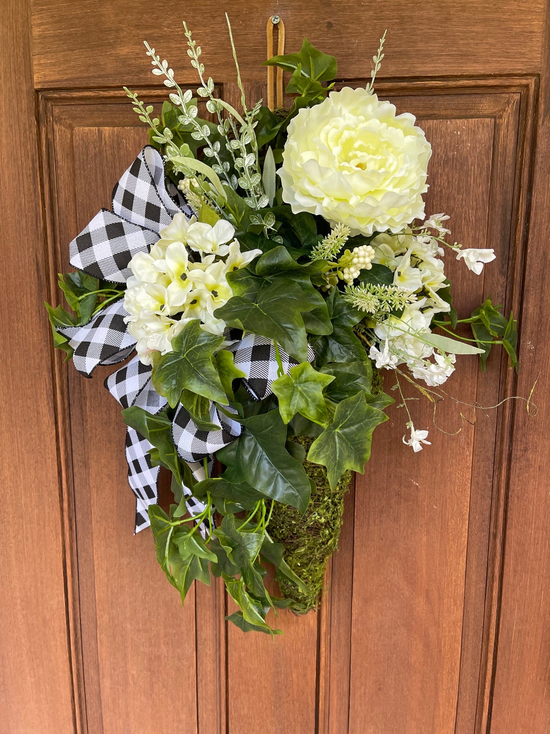 Greenery Moss Door Wreath, Year Around Wreath, Neutral Natural, Spring ...