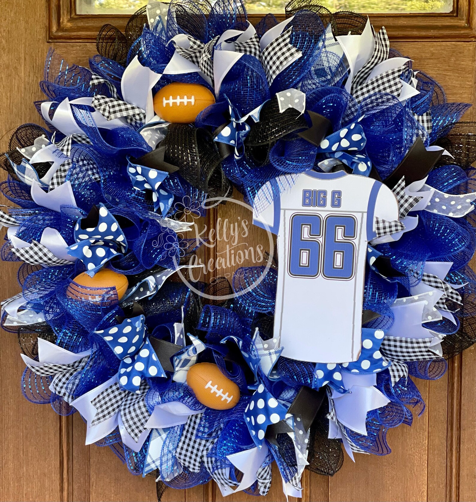Football Wreath Sports Wreath Custom Football Custom Sports - Etsy
