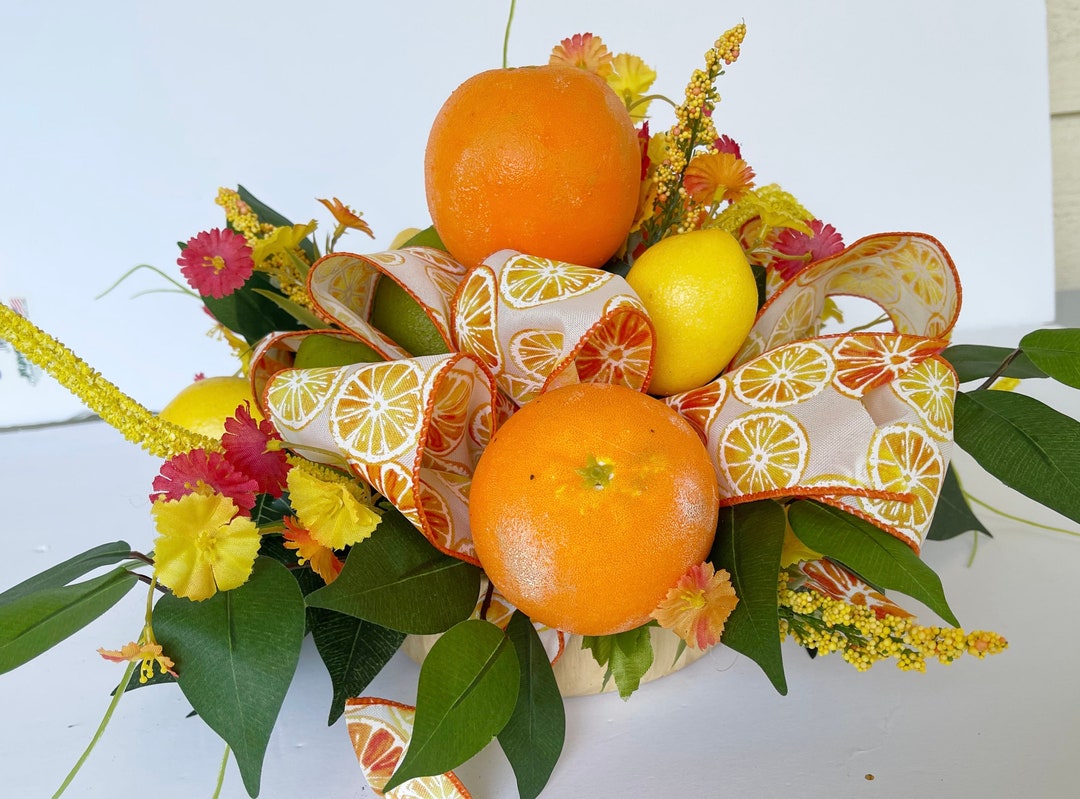 Lemon Orange Centerpiece, Citrus Centerpiece, Lemon Centerpiece ...