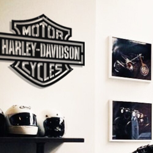 Harley Davidson 3 D Metal Wall Sign Etsy