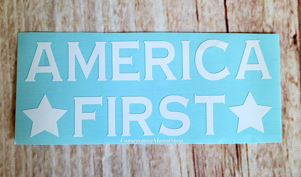America First Decal America Patriot Patriotic | Etsy
