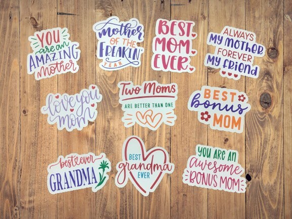 Mom Magnets | Mother | Grandma | Moms | Bonus Mom | Refrigerator Magnet ...