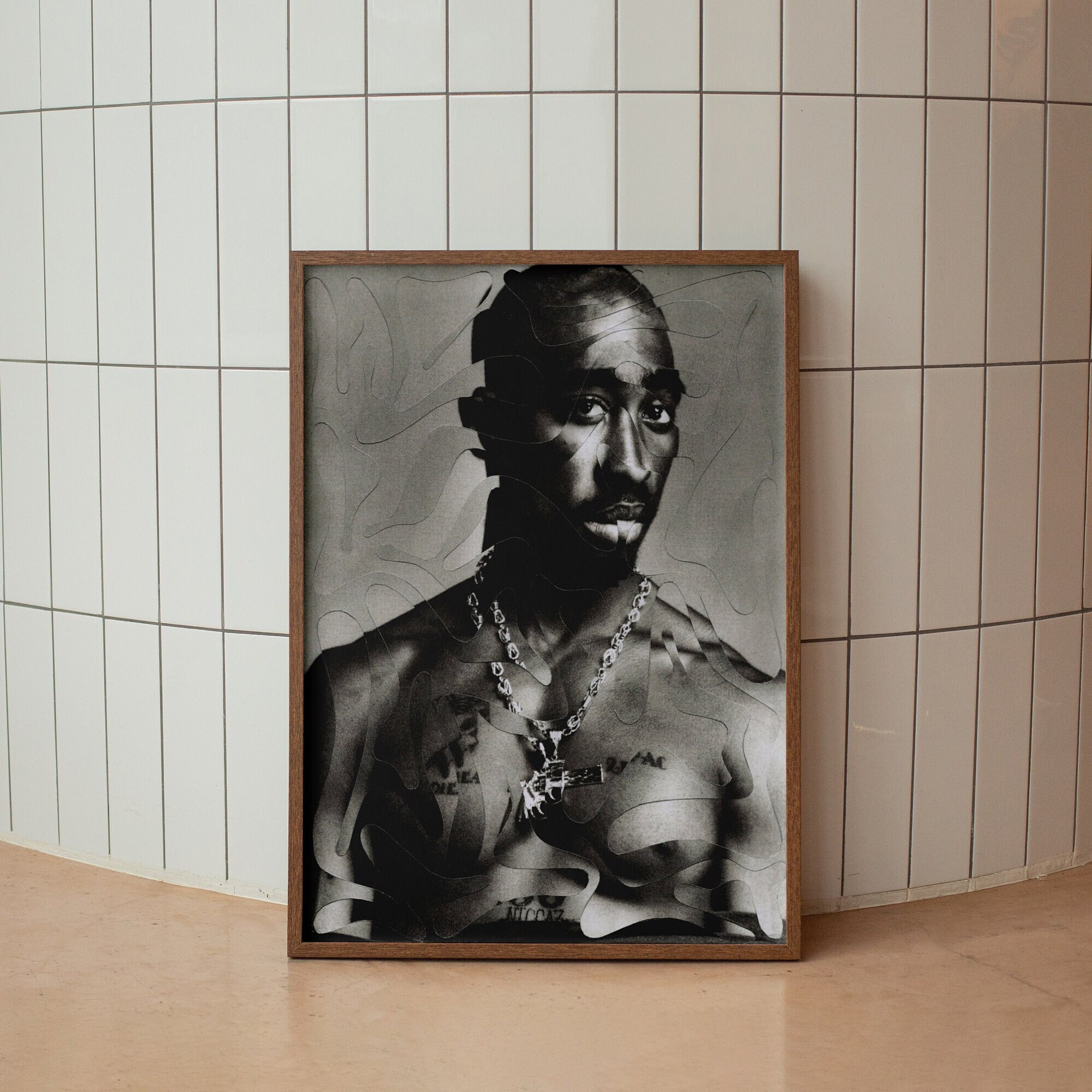 Tupac Print, Black and White, 2pac Poster, Music Studio Decor ...