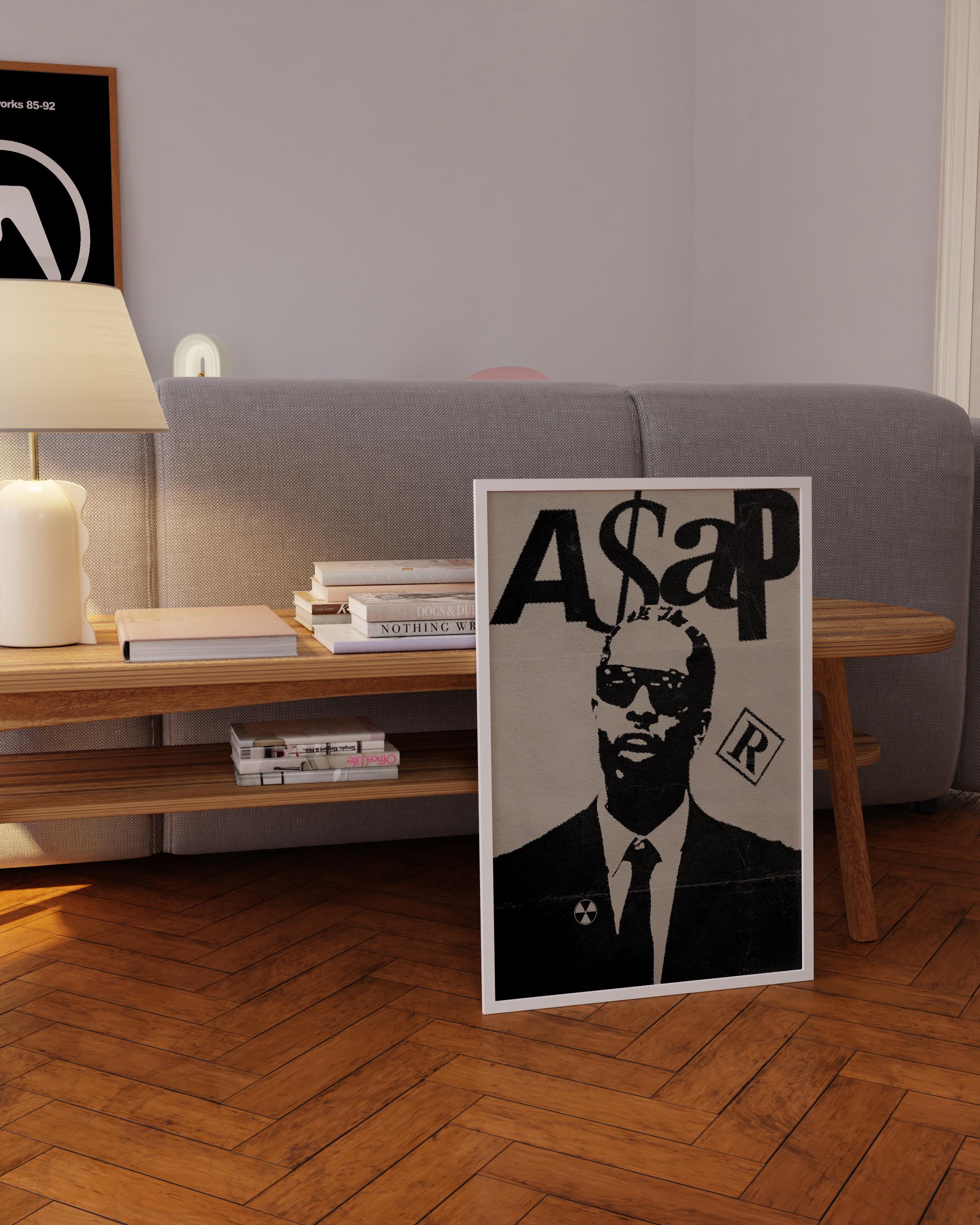 ASAP Rocky, ASAP Rocky Poster, Music, Rap, Wall Art, Digital Print ...