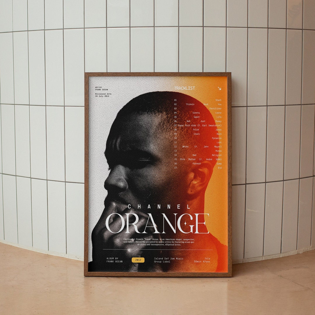 Frank Ocean Poster, Channel Orange, Frank Ocean, Channel Orange Print ...
