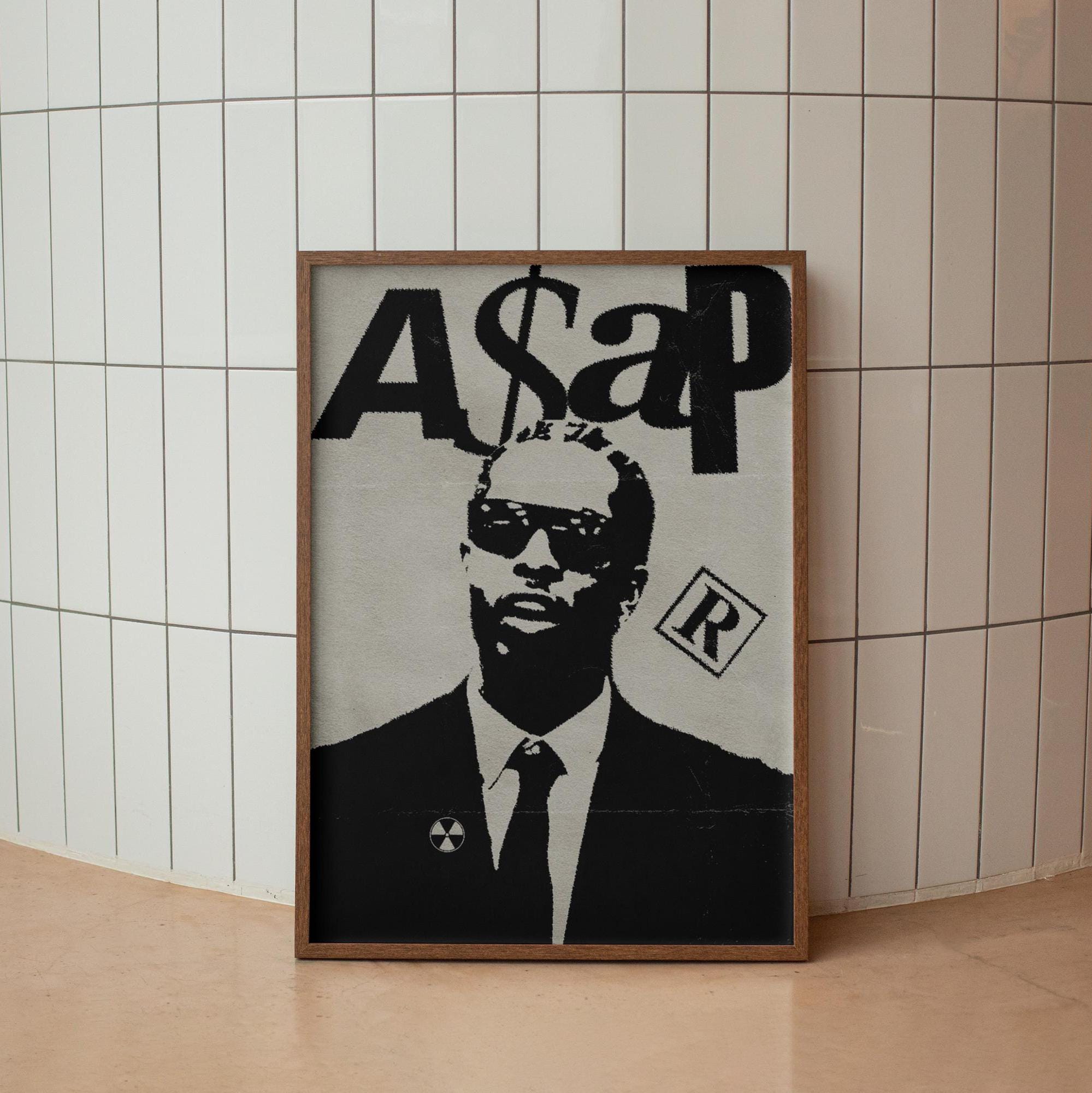 ASAP Rocky, ASAP Rocky Poster, Music, Rap, Wall Art, Digital Print ...