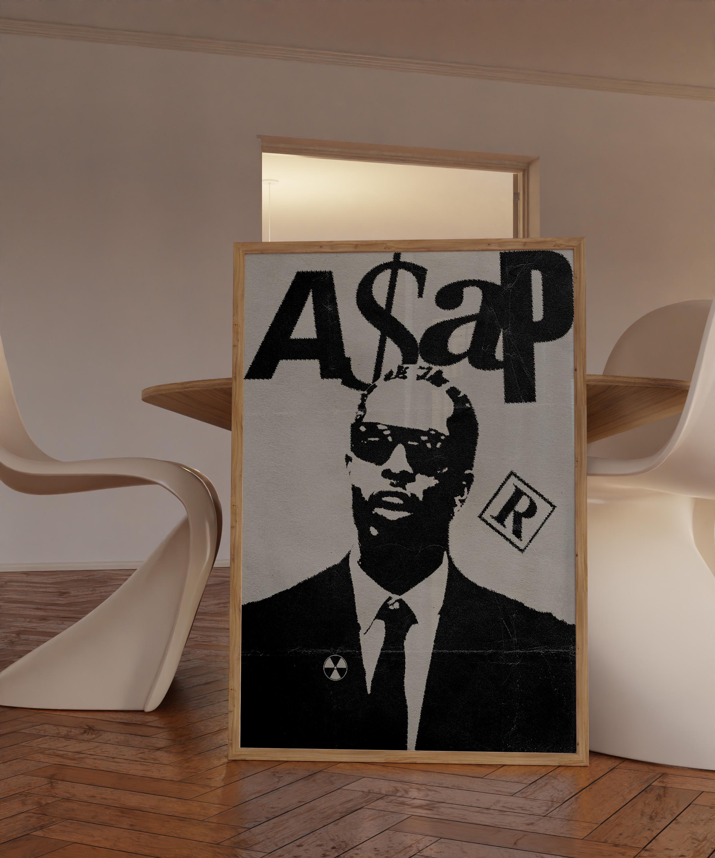 ASAP Rocky, ASAP Rocky Poster, Music, Rap, Wall Art, Digital Print ...