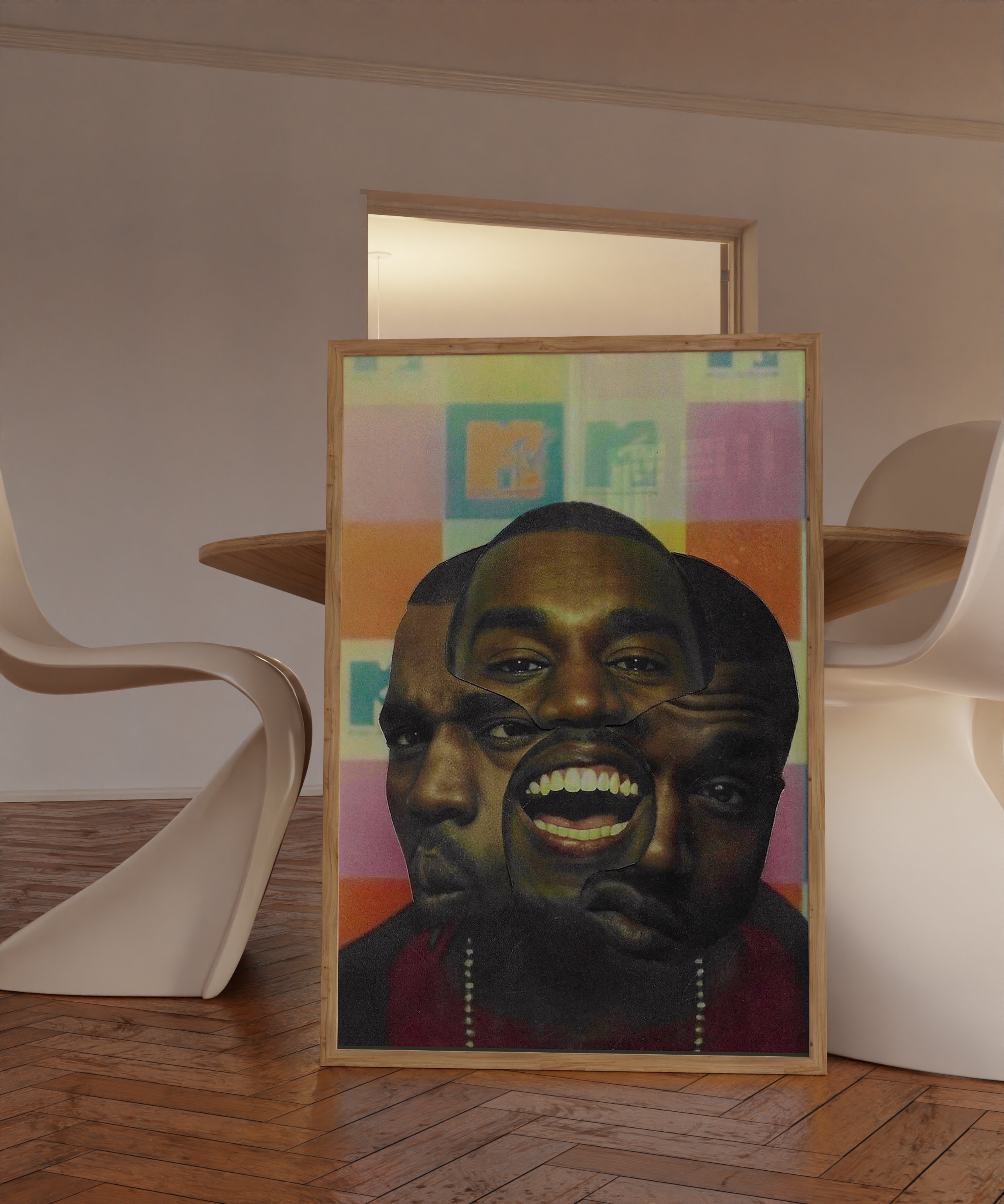 KANYE WEST Digital Rap Wall Decor Poster, Hiphop Music Poster ...