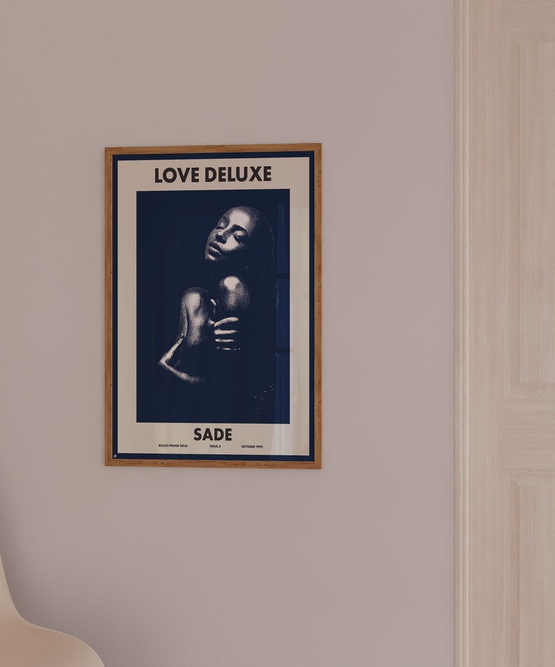 Sade Music Album Poster Music Poster Retro Poster Minimalist Art Retro ...