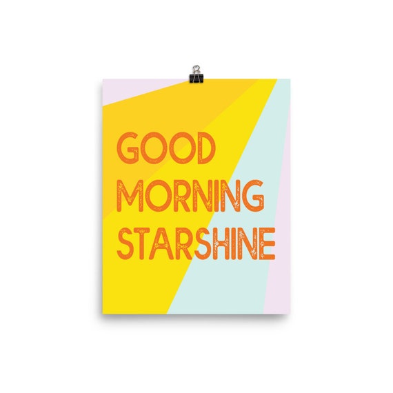 Good Morning Starshine Art Print Musical 60s Hippie Nursery | Etsy
