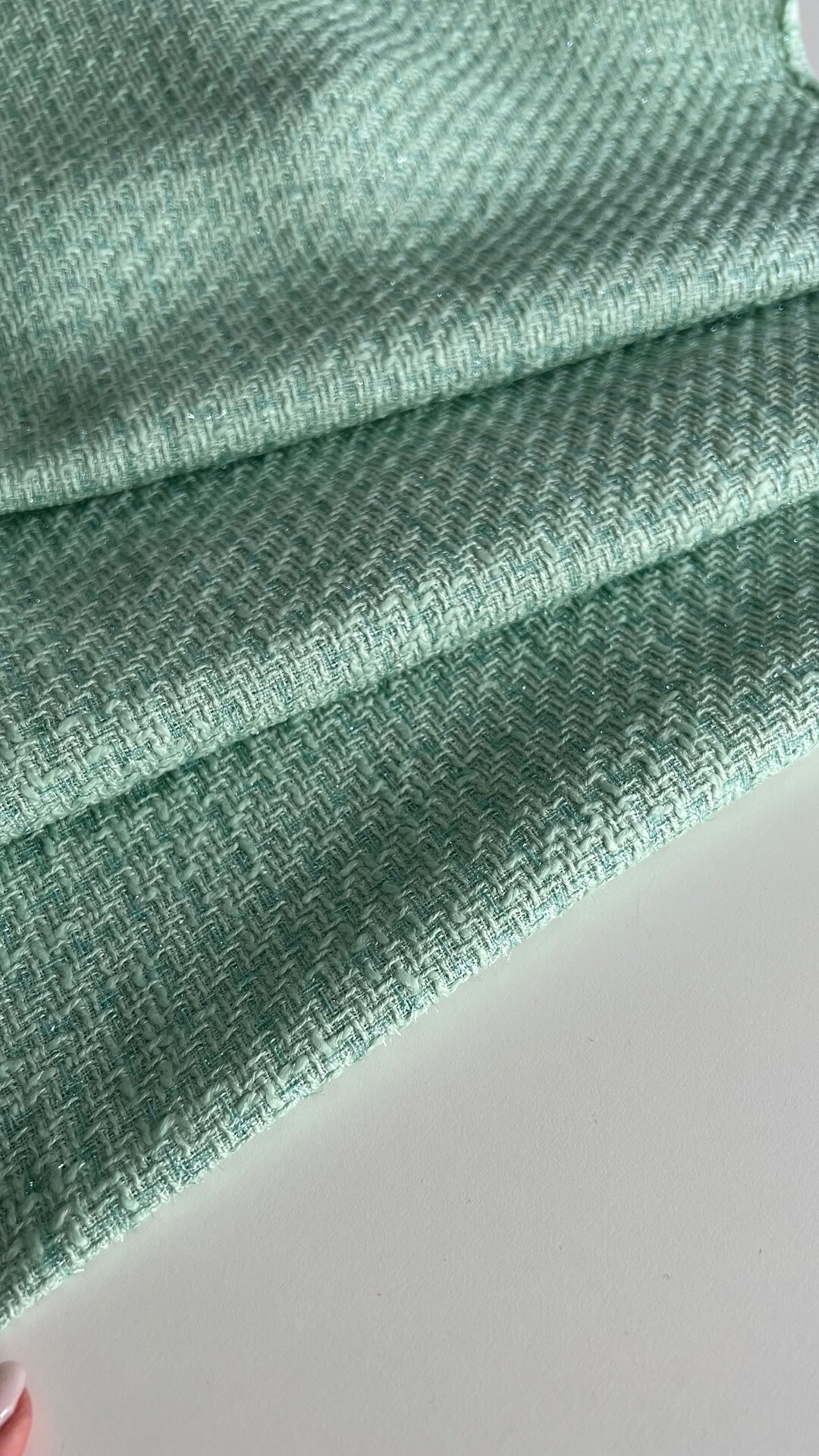 Excl. French Cotton Mix TWEED Fabric, Summer Fabric, Designer Fabric ...