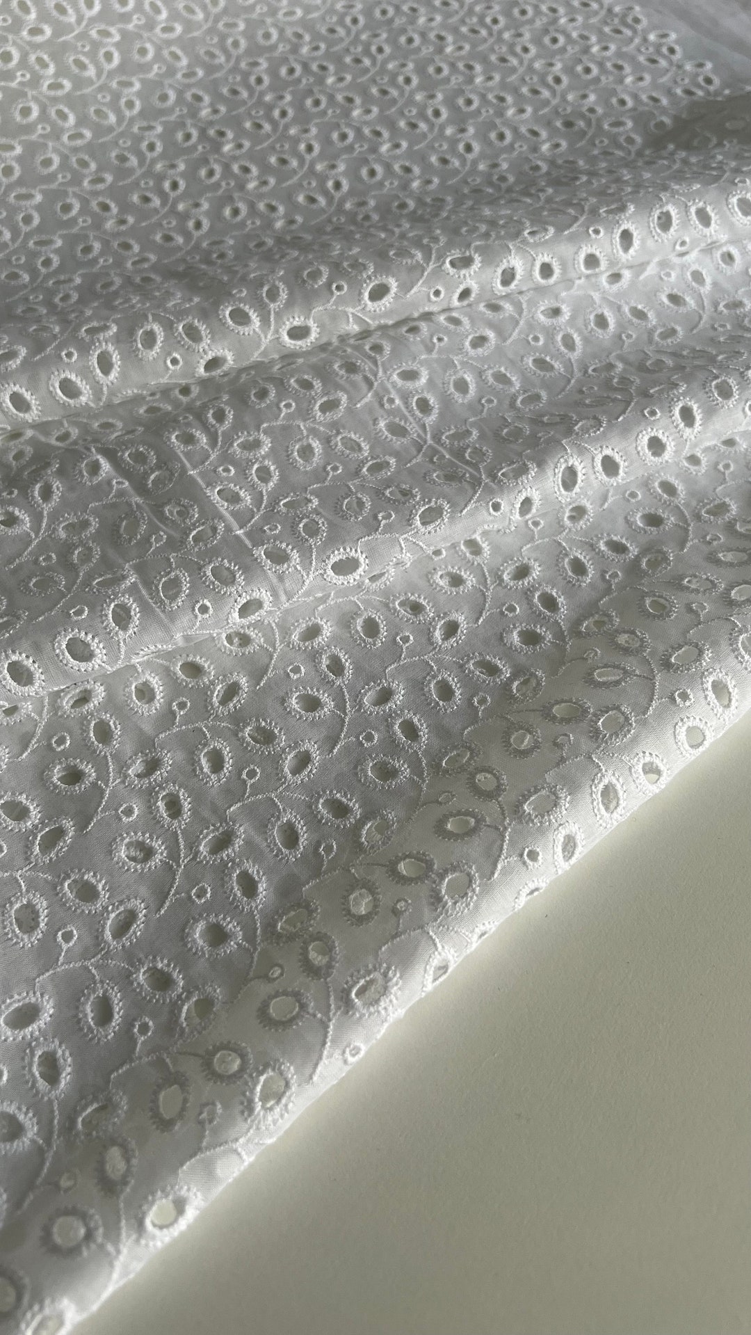 Exclusive Italian Cotton Batiste Fabric, Sangallo Fabric, Embroidery ...