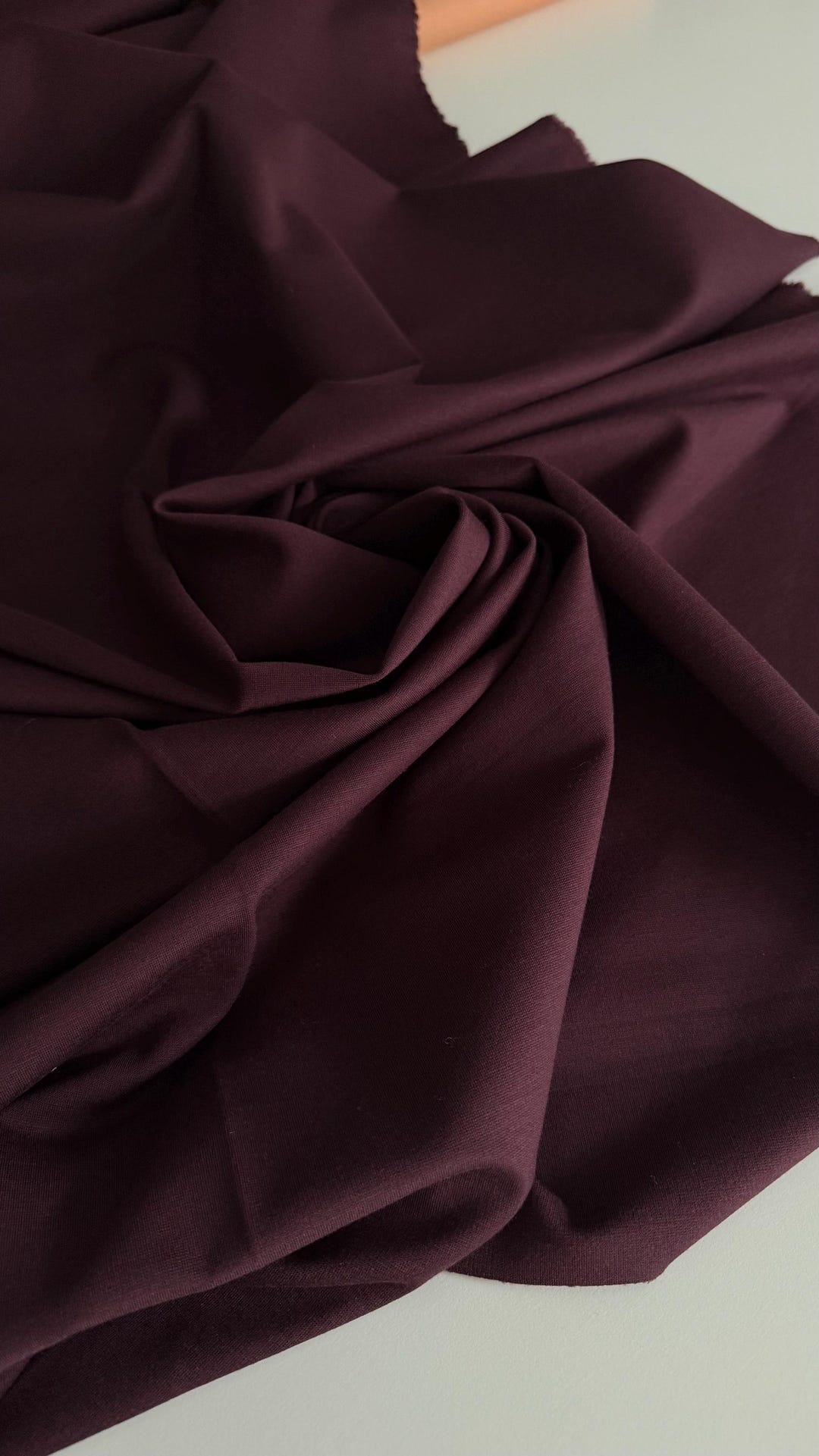 Italian Punto Milano Jersey Fabric – Burgundy – Stretch Viscose – Dress ...