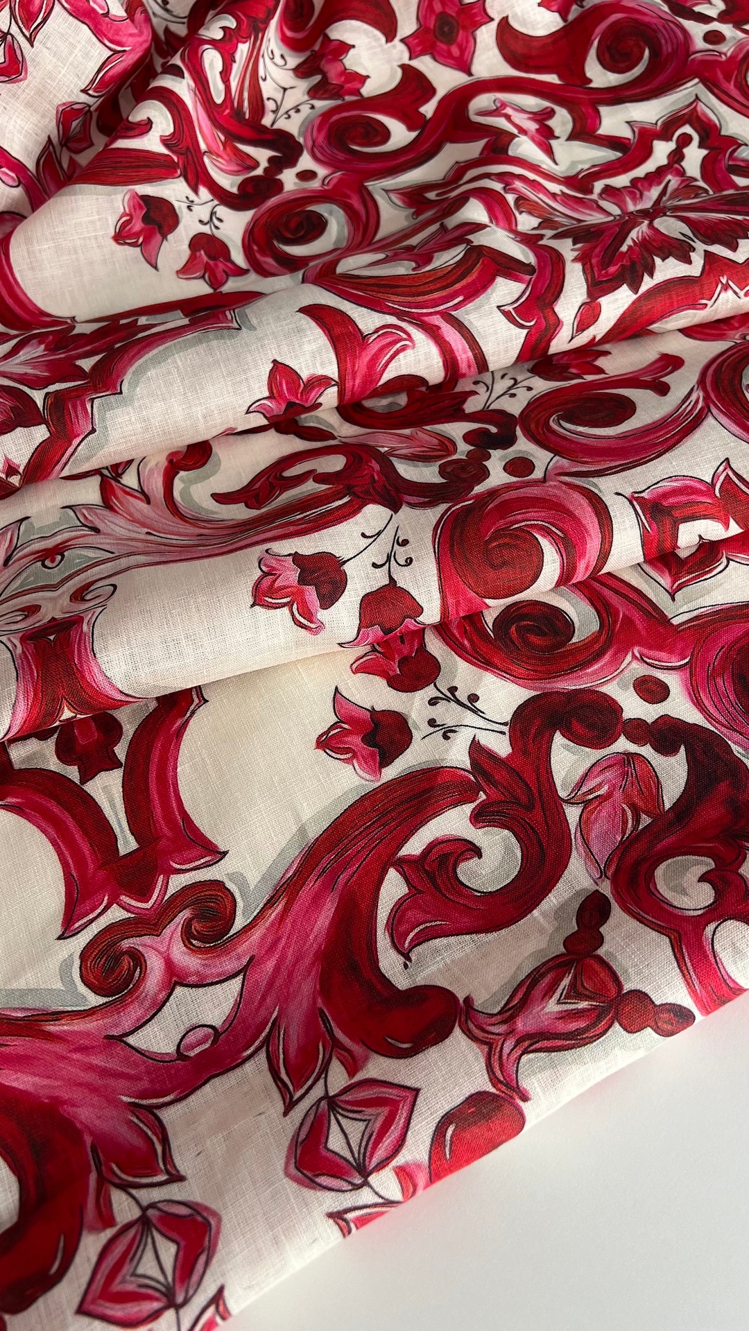 Exclusive Italian Linen Fabric, Designer Fabric in the Famous Designer ...