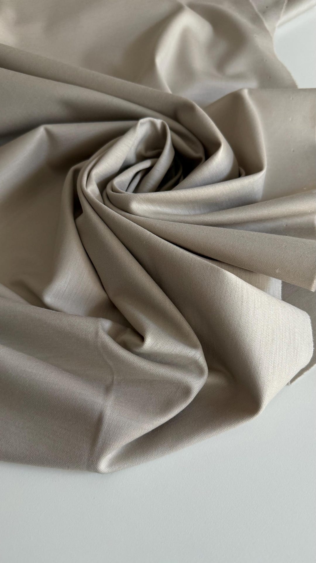 Italian Punto Milano Jersey Fabric – Cool Beige – Stretch Viscose ...