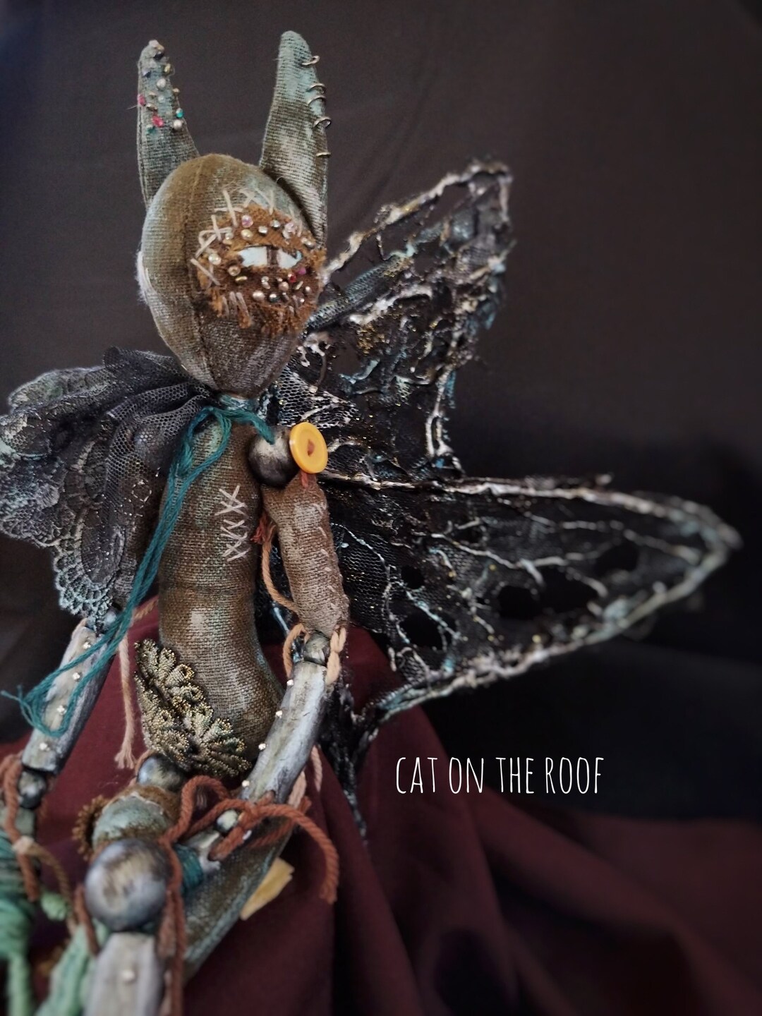 The Rust Cat : OOAK Art Dolls blue - Etsy