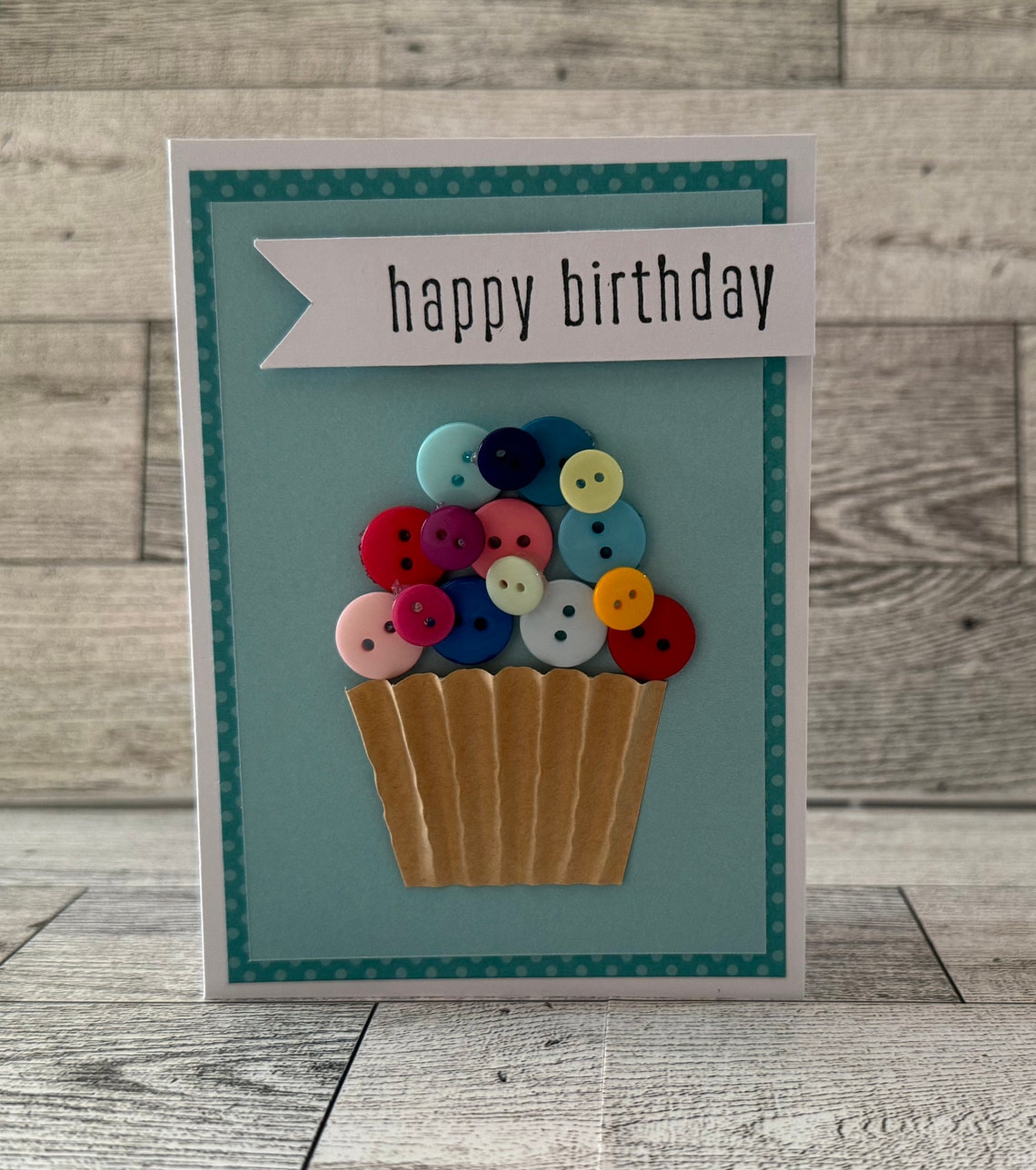 Cupcake Handmade Birthday Card - Etsy