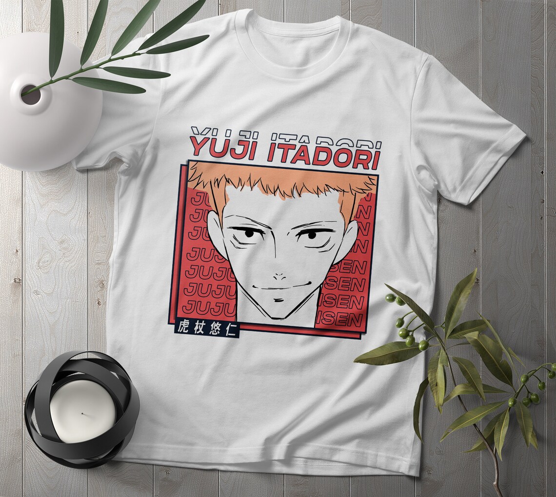 Yuji Itadori Camiseta Jujutsu Kaisen Camisa Sukuna Jin Etsy