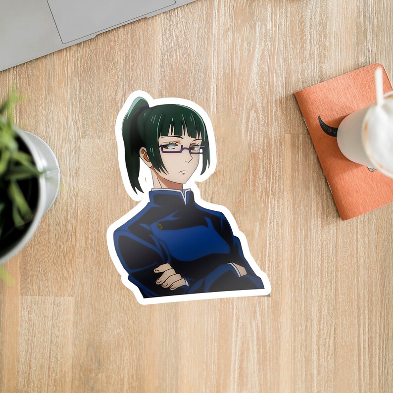 Maki Zenin Sticker Jujutsu Kaisen Sticker Anime Jjk Manga | Etsy