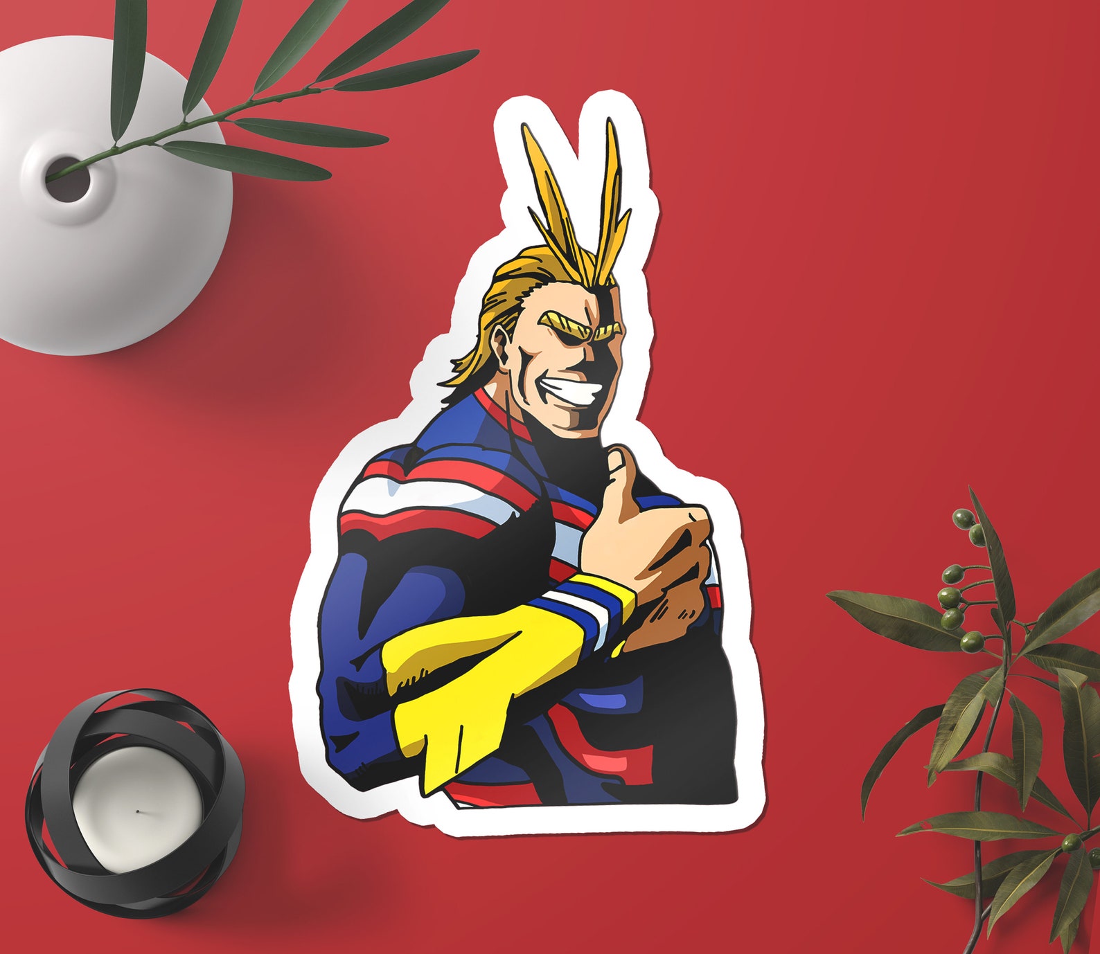 All Might Sticker My Hero Academia Sticker Toshinori Yagi | Etsy