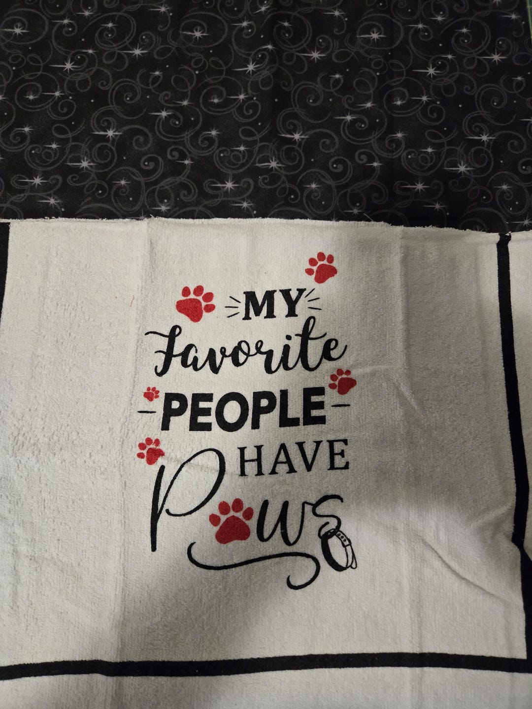 My Favorite People Have Paws Kitchen Boa Scarf - Etsy