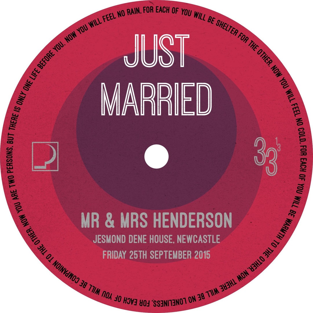 Record Guest Book / Custom Record Label / Record Label Sticker / Vinyl ...