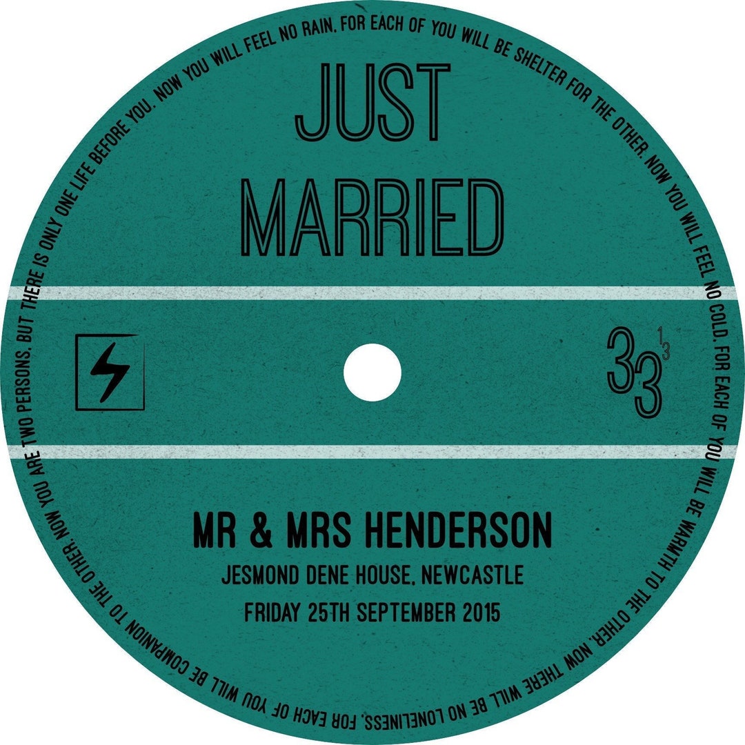 Record Guest Book / Wedding Record Guest Book / Custom Record Labels ...