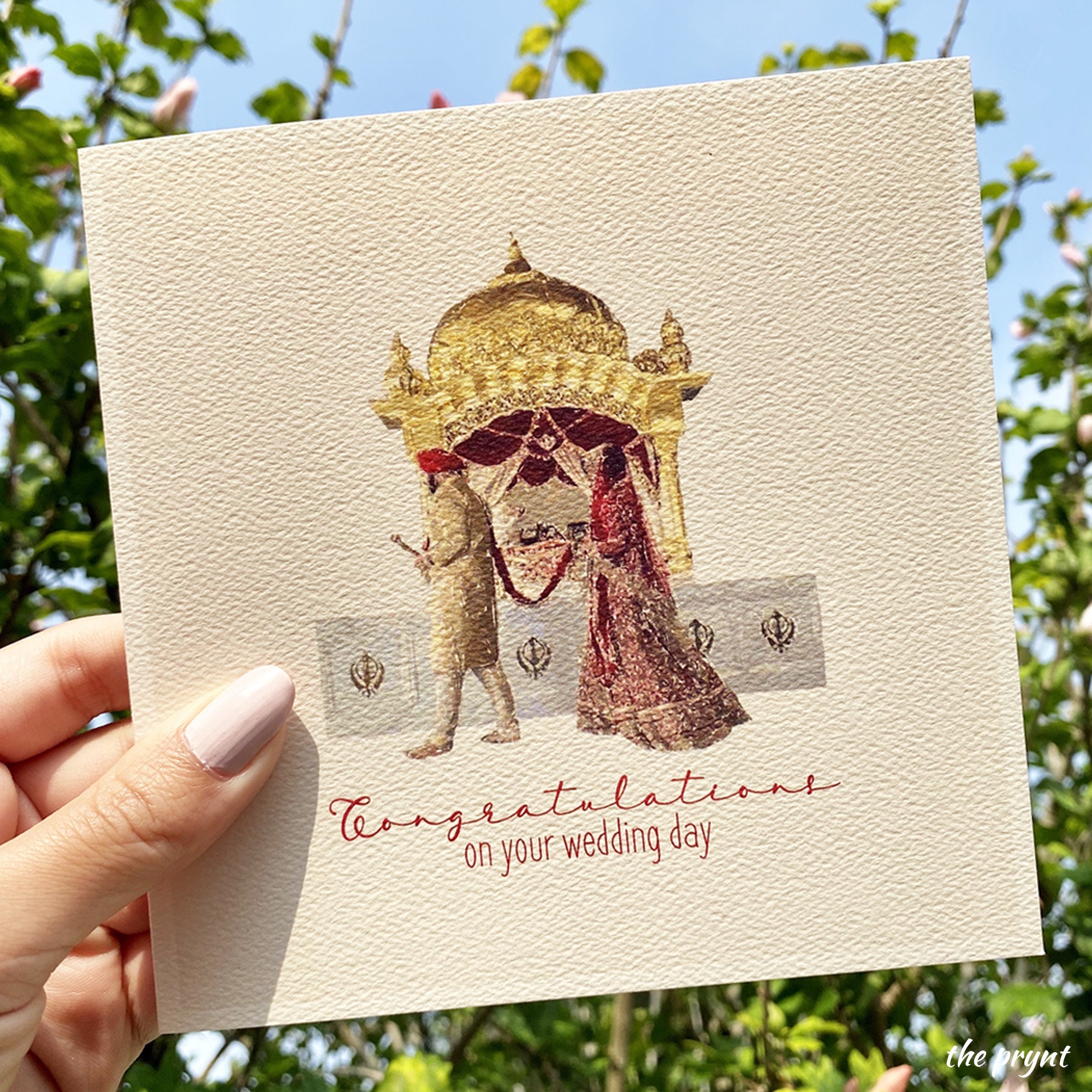 Luxury Sikh Wedding Card | Anand Karaj Greeting Card | Wedding Ceremony ...