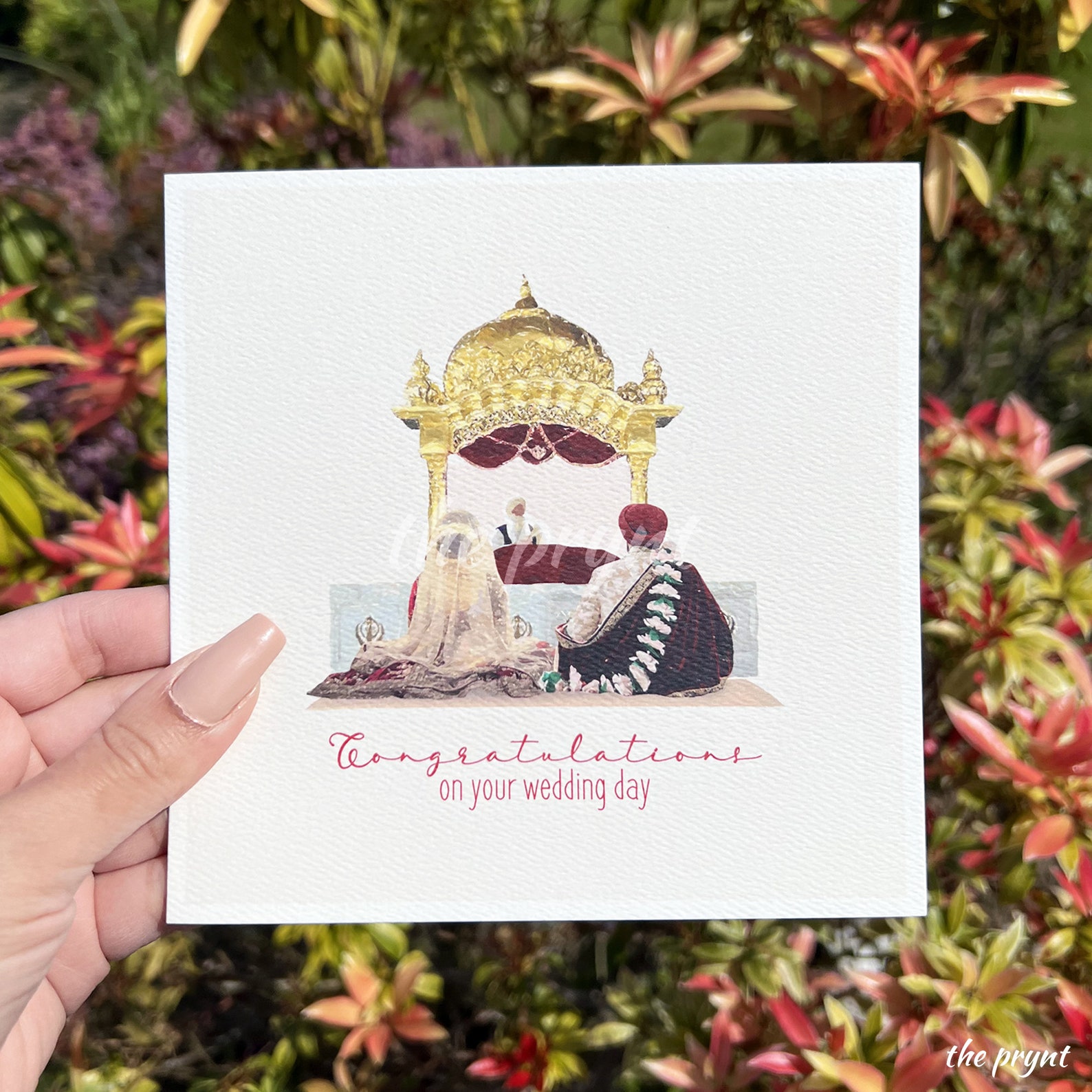 Luxury Sikh Wedding Card | Anand Karaj Greeting Card | Wedding Ceremony ...