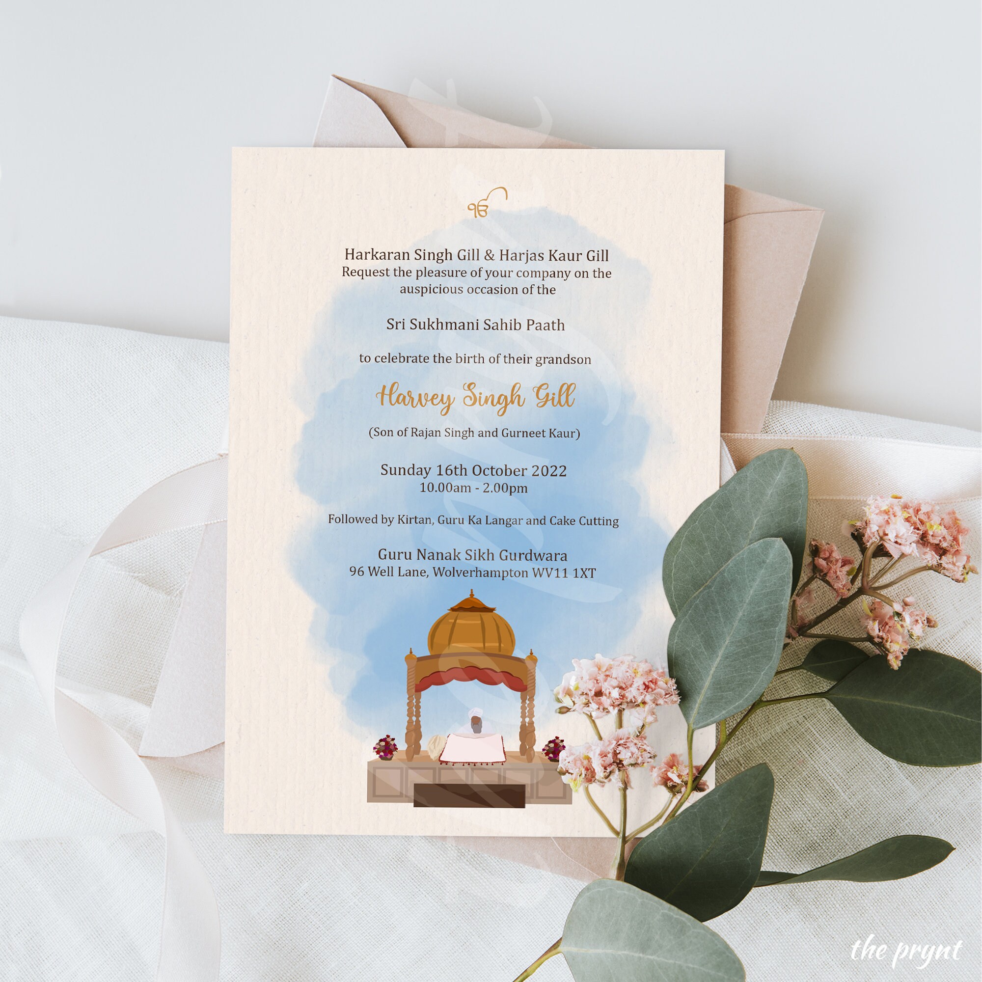 Sukhmani Sahib Sri Akhand Paath Invitation Palki Etsy UK Sukhmani Sahib Sri Akhand Paath Invitation Palki Etsy UK