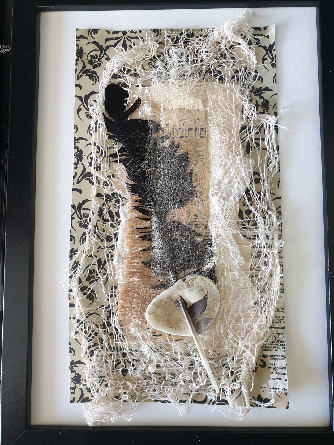 Textile Mixed Media Art - Etsy