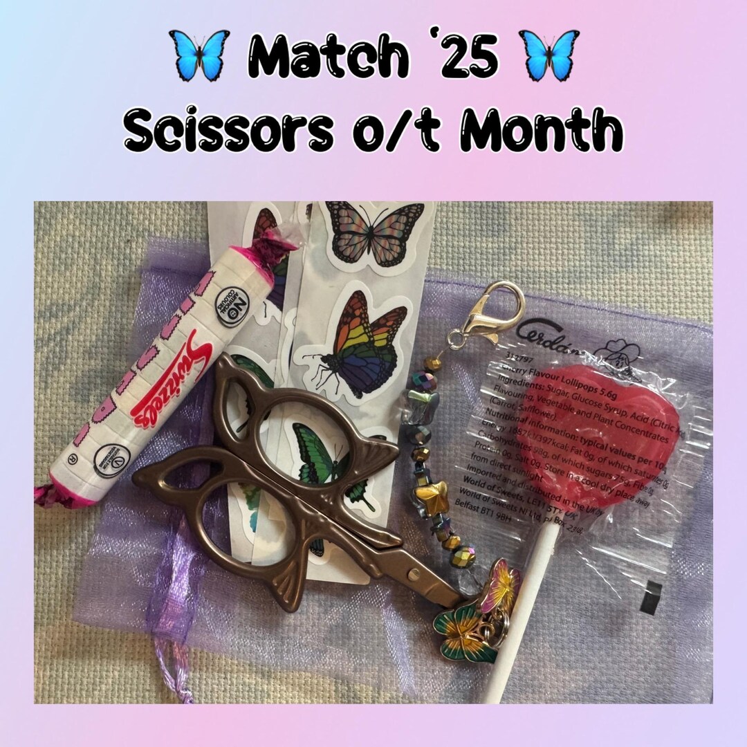 MARCH 2025, Scissors of the Month Club, Butterfly Scissors, Embroidery ...