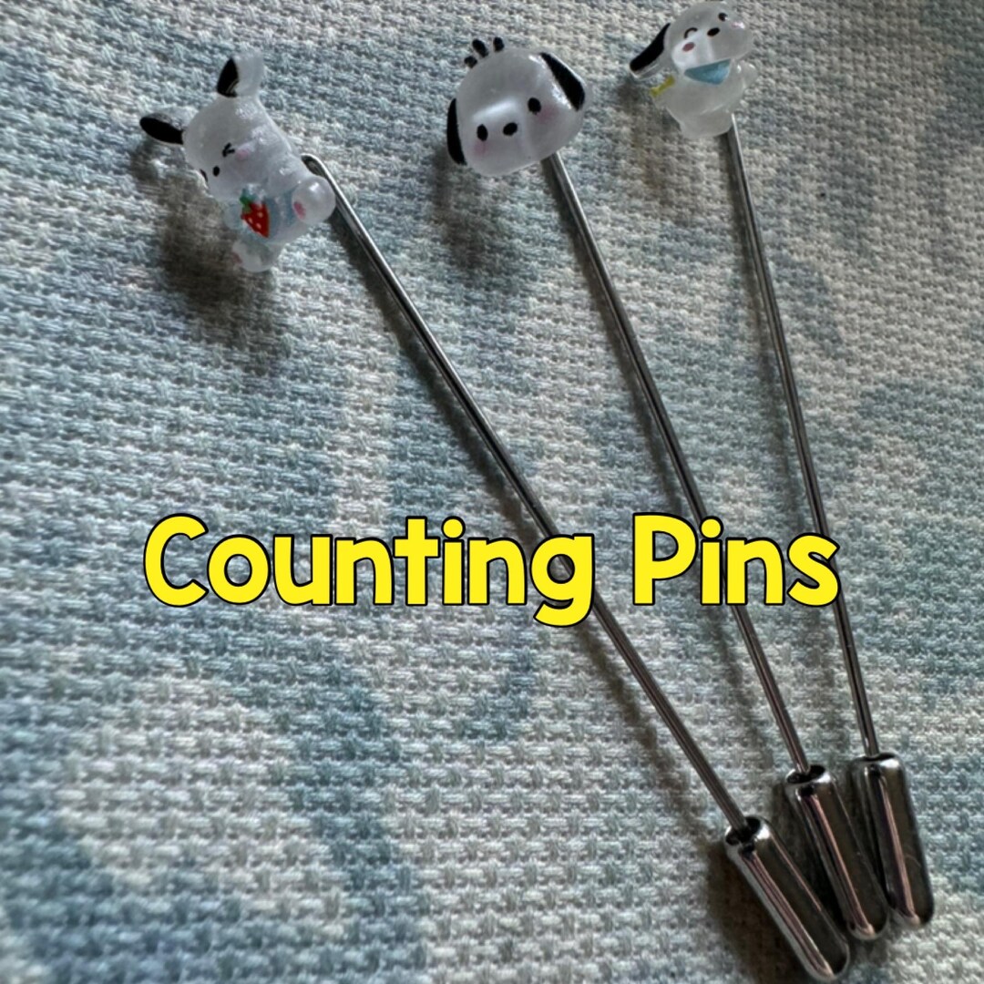 Counting Pin, Cross Stitch Counting Pins, Sewing Counting Pin, Gift for ...