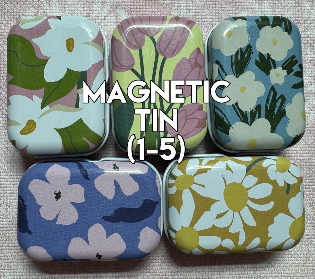 Magnetic Needle Tin, Magnetic Sewing Tin, Magnetic Cross Stitch Tin ...
