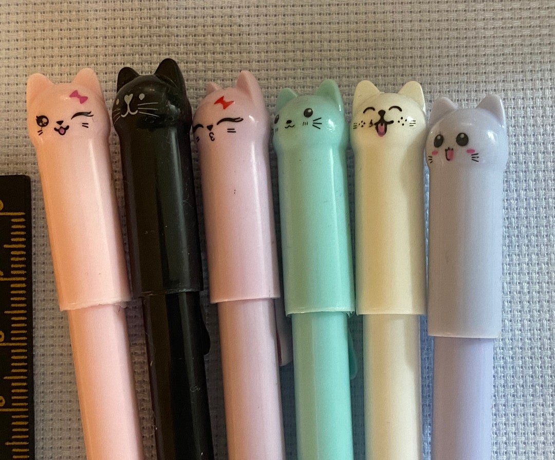 Cat Themed Pen Black Ink Fine Tip Stationary Novelty - Etsy