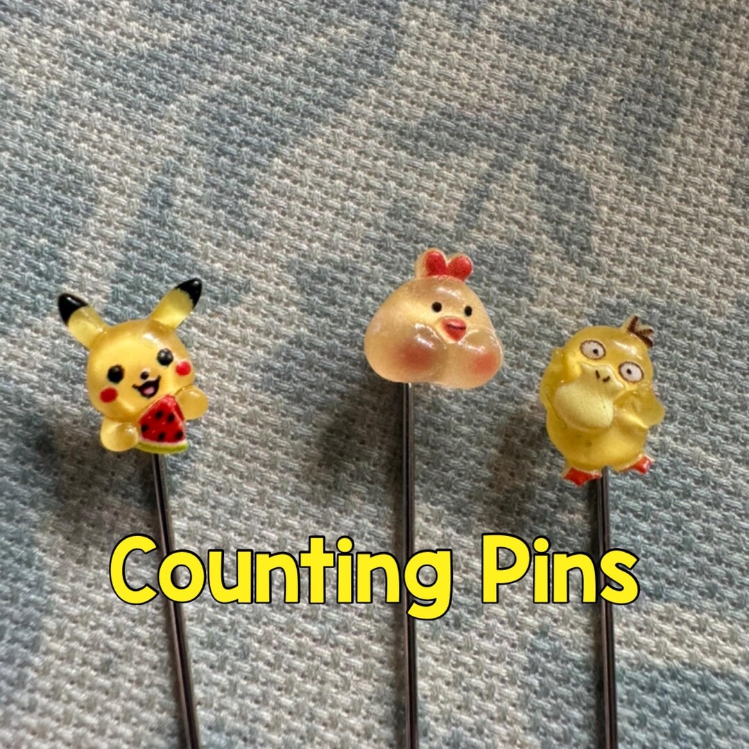 Counting Pin, Cross Stitch Counting Pins, Sewing Counting Pin, Gift for ...