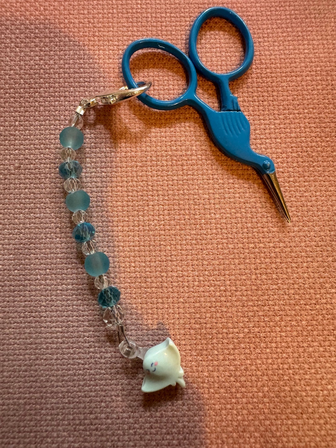 Stingray Scissor Fob, Fish Scissors Keep, Ocean Scissors Fob, Blue ...