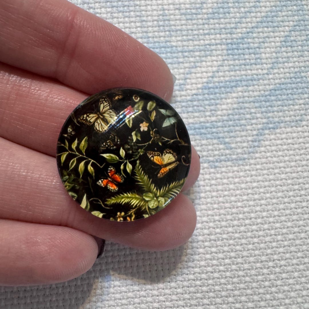 Bug Needle Minder, Butterfly Needleminder, Glass Needleminder, Glass ...