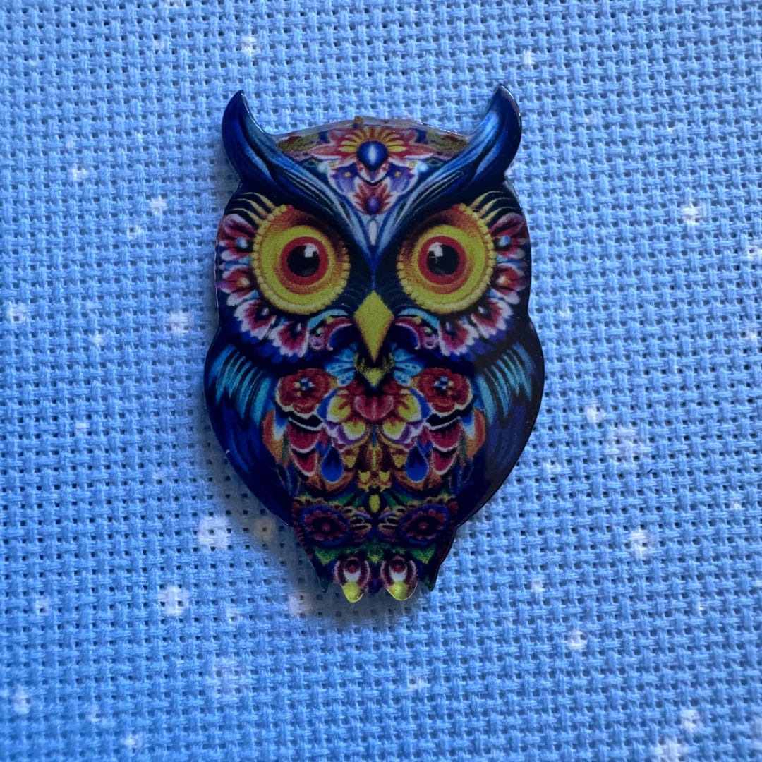 Owl Needle Minder, Owl Needleminder, Owl Needlemider, Mandala ...